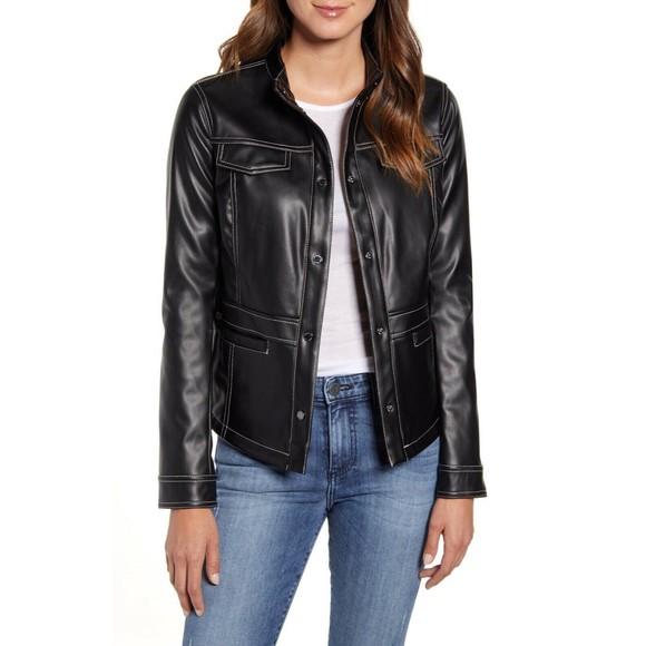 Sam Edelman | Jackets & Coats | Nwt Sam Edelman Womens Faux Leather ...